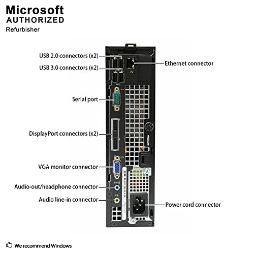 DELL OptiPlex 7010 Ultra Small Form Factor Desktop PC - Intel Core i5-3470S 2.9GHz, 8GB, 240GB SSD, Windows 10 Professional (Renewed)']