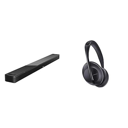 Bose Smart Soundbar 900, Black, and Noise Cancelling Headphones 700, Black