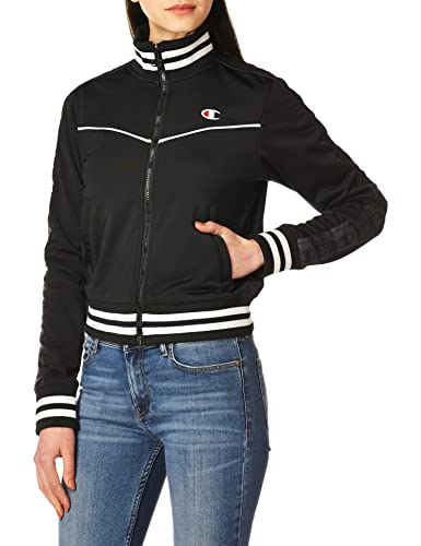 Champion Women's Tricot Track Jacket, Black, Small