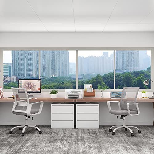 Office Chair, Desk Chair Home Office Chair Mesh Computer Chair Ergonomic Office Chair with Lumbar Support Armrests, Mid Back Task Chair Adjustable Swivel Rolling Chair for Home Office, Living Room