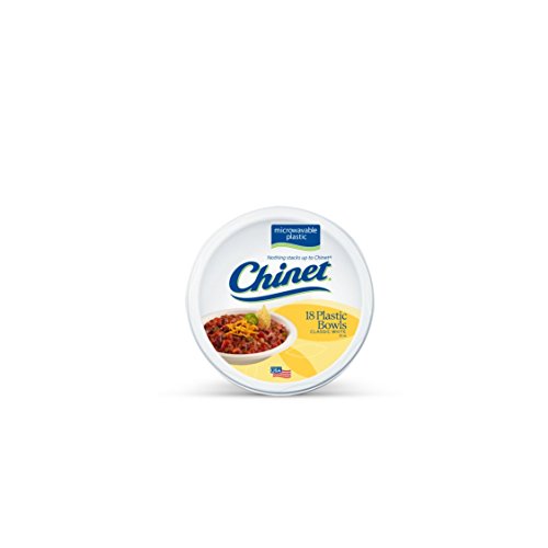 Chinet Classic White Plastic Bowls, 18 Count
