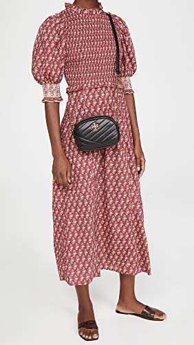 Tory Burch Women's Kira Chevron Small Camera Bag, Black, One Size