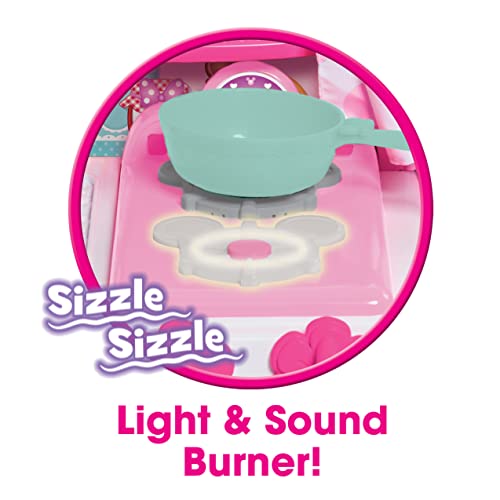 Just Play Happy Helpers Brunch Cafe, Play Kitchen Set for Kids, Officially Licensed Kids Toys for Ages 3 Up, Gifts and Presents, Amazon Exclusive