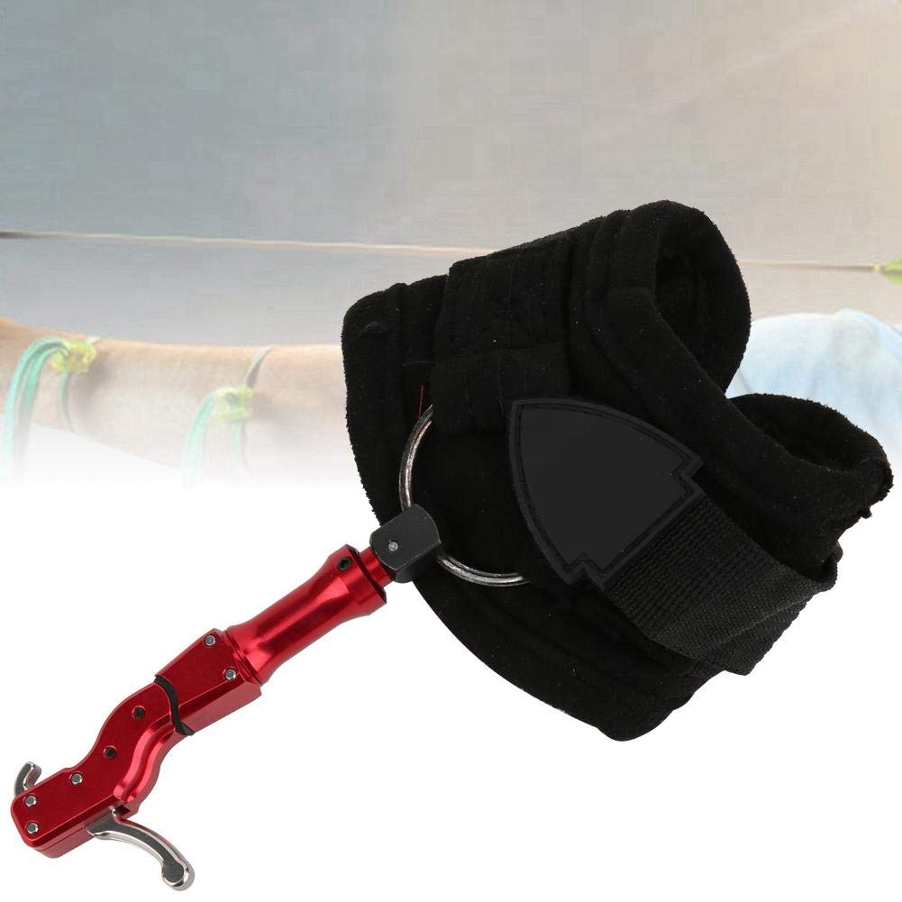 Compound Bow Release Aid , 318 Hook Type Wrist Strap Archery Compound Outdoor Bow Shooting Assist Release Aid Accessory(Red Mouth) Archery Release aids