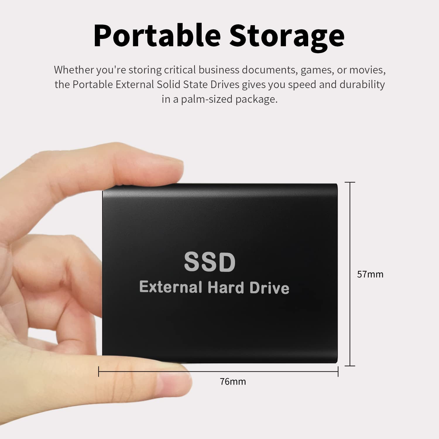 External Hard Drive 32TB,Portable External Solid State Drive-Reading Speeds up to 500Mb/s,USB 3.1 Type C SSD Compatible with PS4,esktops,Laptops,PC, XS Windows