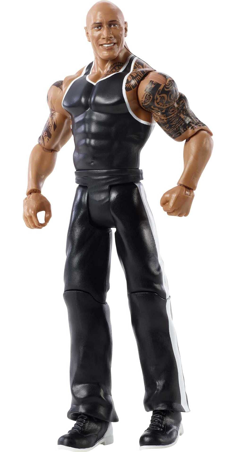 WWE MATTEL Top Picks The Rock Action Figure, 6-in Posable Collectible & Gift for Ages 6 Years Old & Up