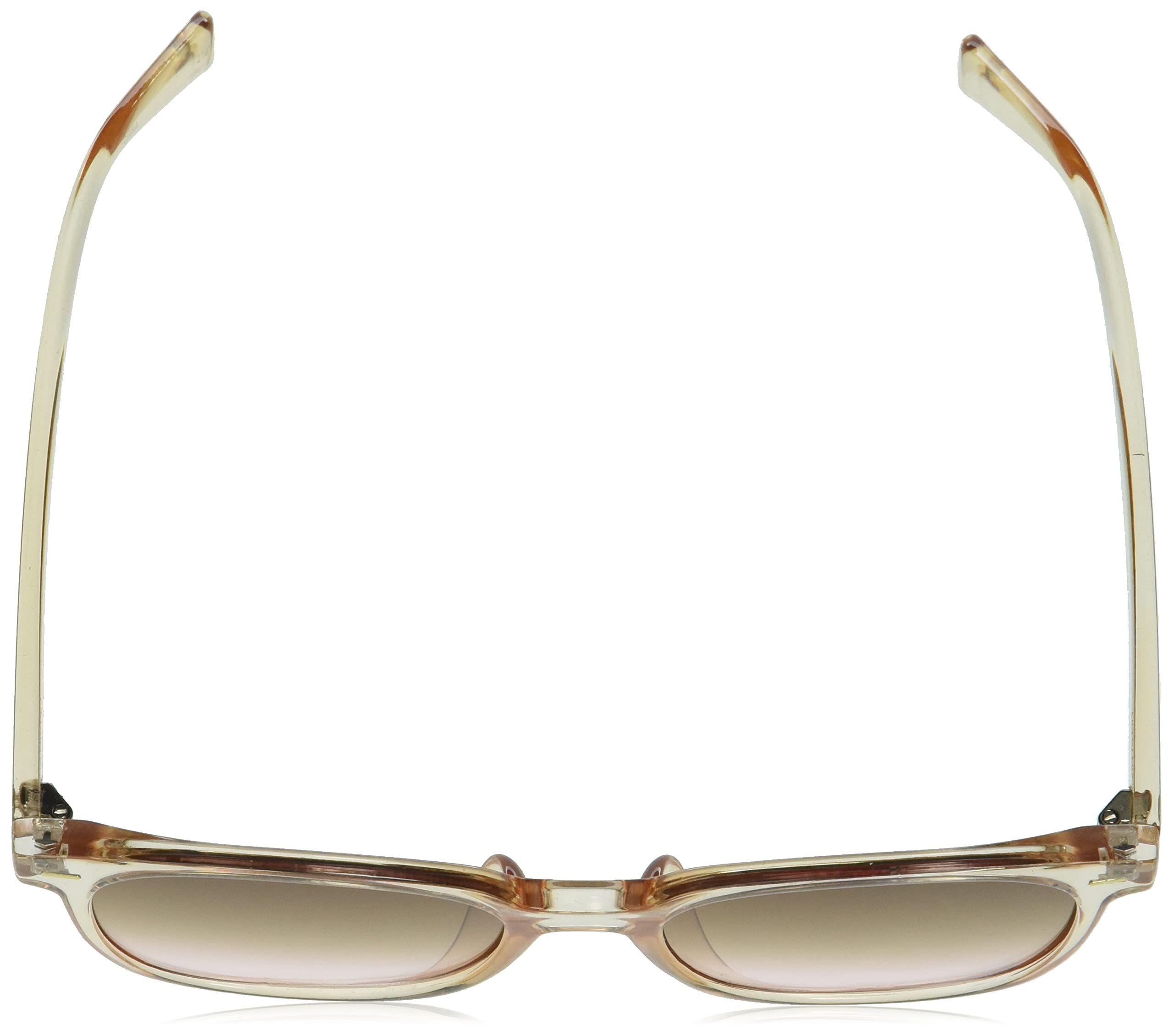 Calvin Klein Women's CK20519S Square Sunglasses, Crystal Beige, 55/19/145