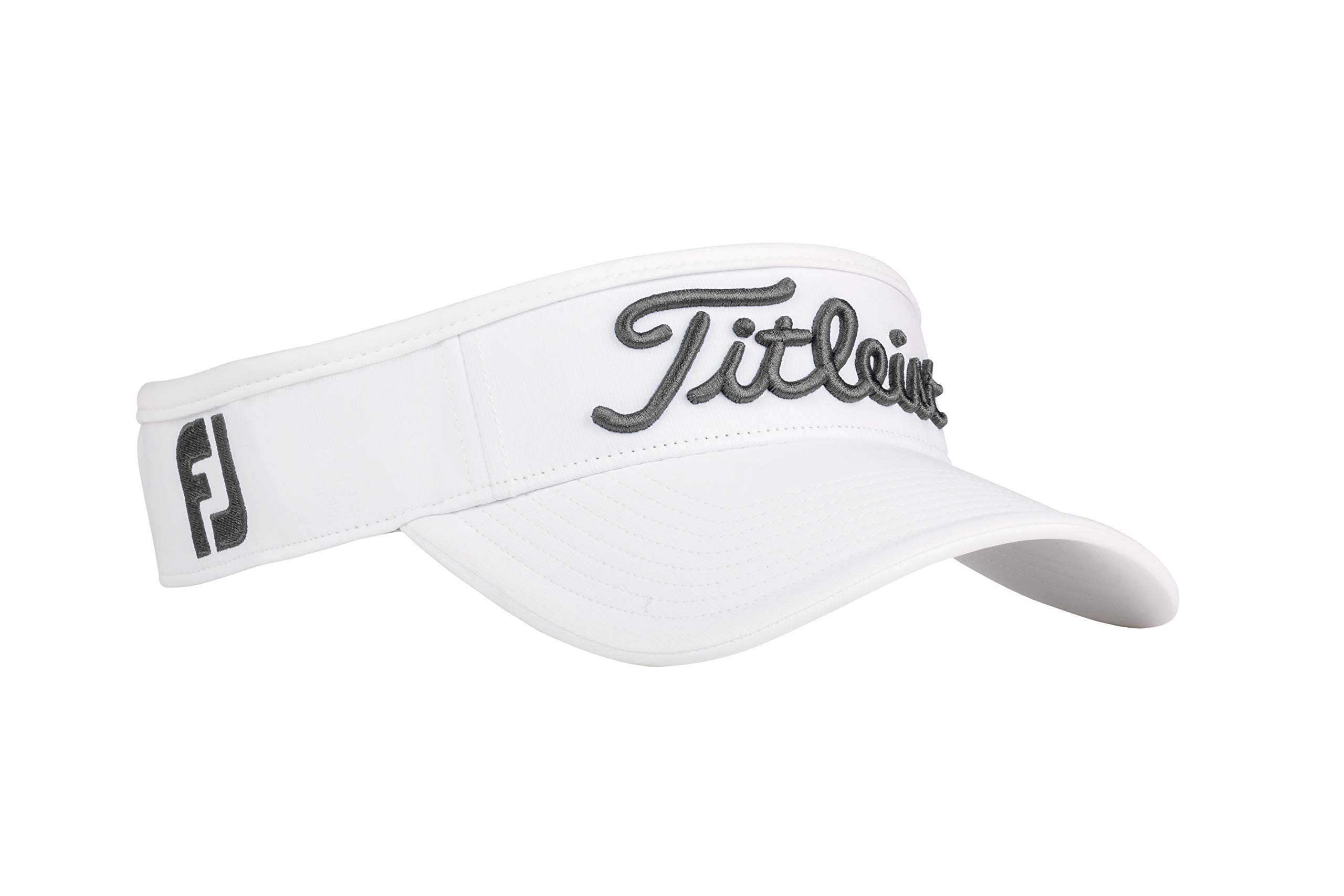 Titleist Men's Tour Performance Golf Visor, White/Charcoal, One Size
