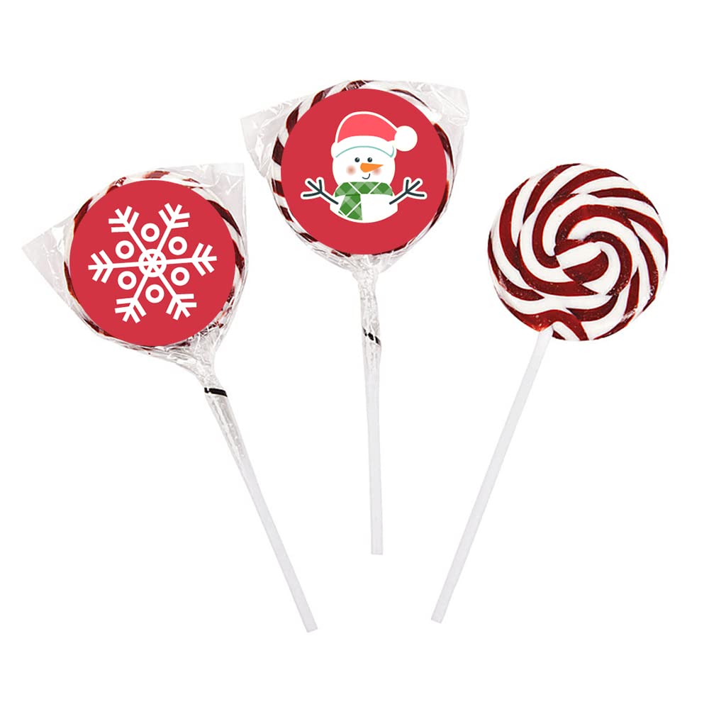 FujLoy Merry Christmas Thread-270 PCS 0.75 inch Christmas Stickers,9 Design Self Adhesive Circle Label Stickers,Christmas Envelope Seals Candy Stickers. (Merry Christmas Thread (014))