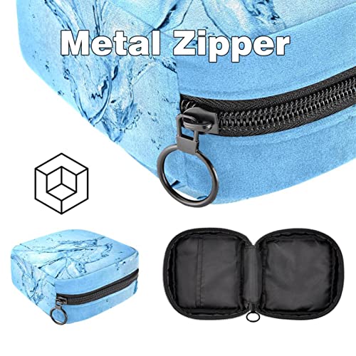 Sanitary Napkin Storage Bag Menstrual Cup Pouch Girls Travel Large Capacit Makeup Sanitary Pads Organizer, Lily Lilies Flowers