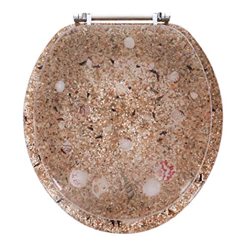 Ginsey Home Solutions Round Resin Toilet Seat, Sea Isle Standard , 59681