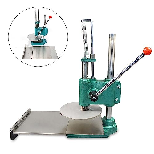 Pizza Machine,Manual Pastry Press,9.5IN Manual Pastry Press, Heavy Duty Food Grade Stainless Steel Press, Pallet, Pull Plate, Suitable for Home, Commercial Making Pizzas, Pastries,Dough