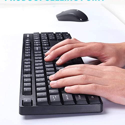 EYEARN Wireless Gaming Keyboard + Slim, Durable, Ergonomic, Silent, Waterproof, Silent Key + Backlit Wireless Keyboard (Color : B) Easy to Carry, Feel Comfortable
