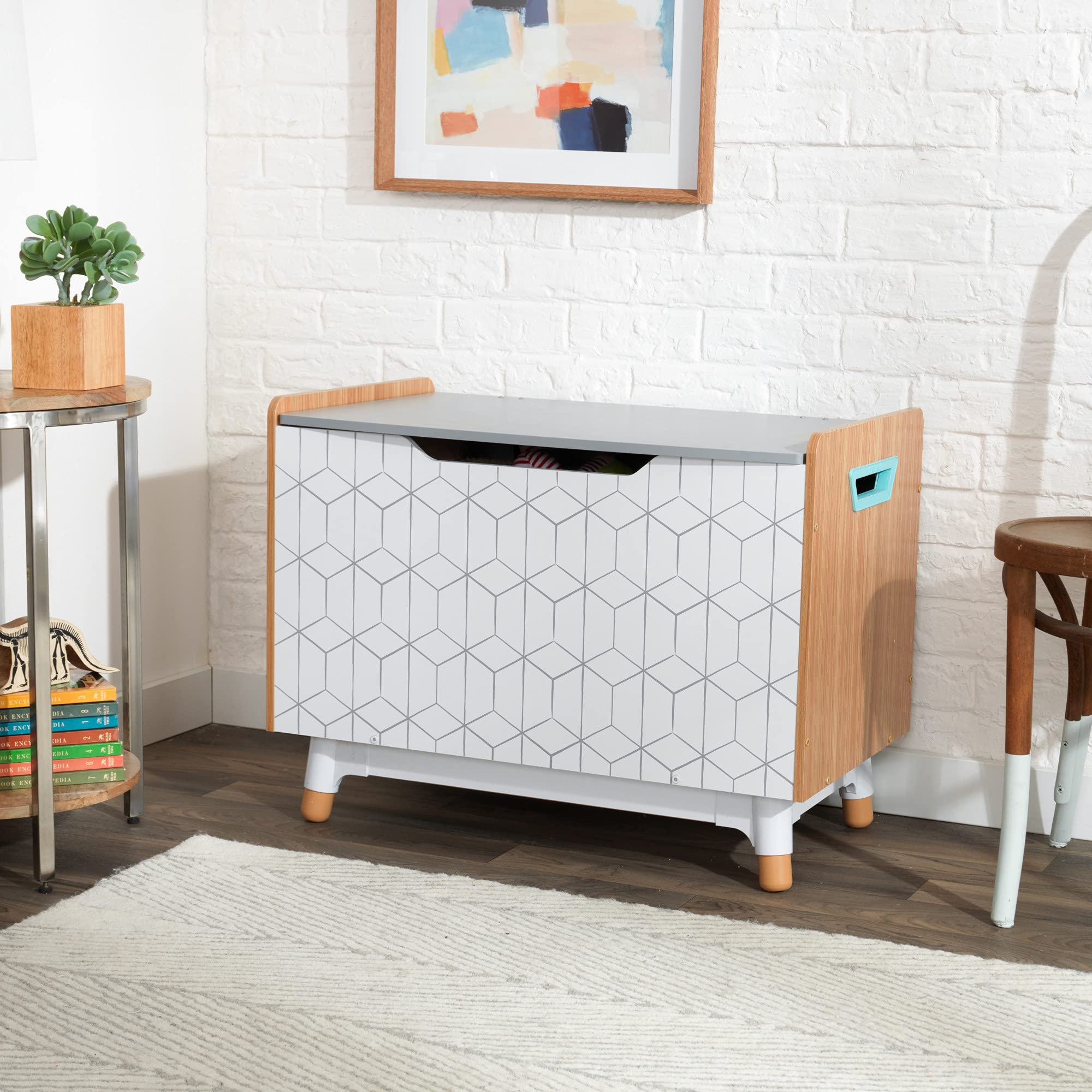 KidKraft Mid-Century Kid™ Toy Box, Gift for Ages 3+