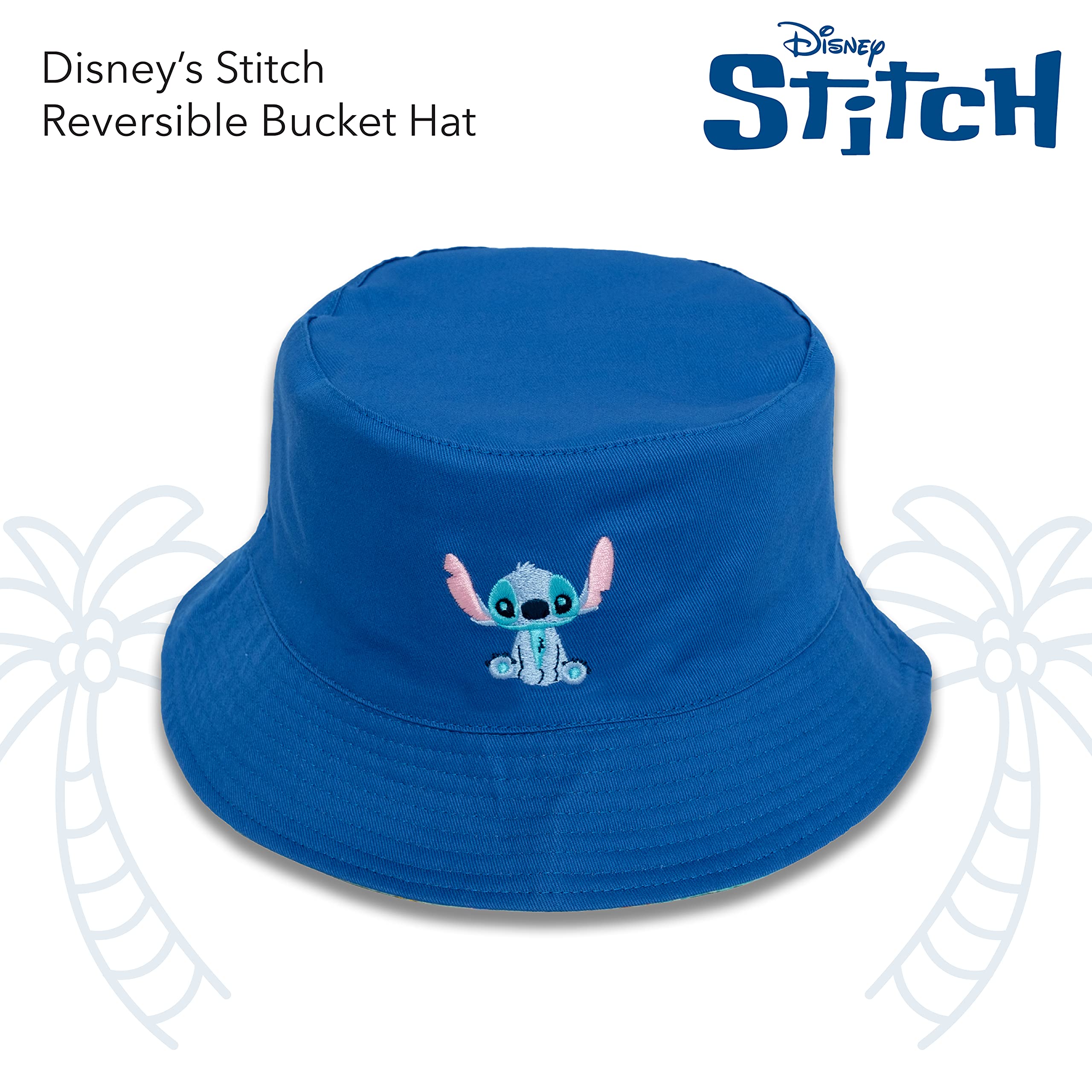 Concept One Unisex Adult Reversible - One Size Bucket Hat, Blue Reversible, One Size US