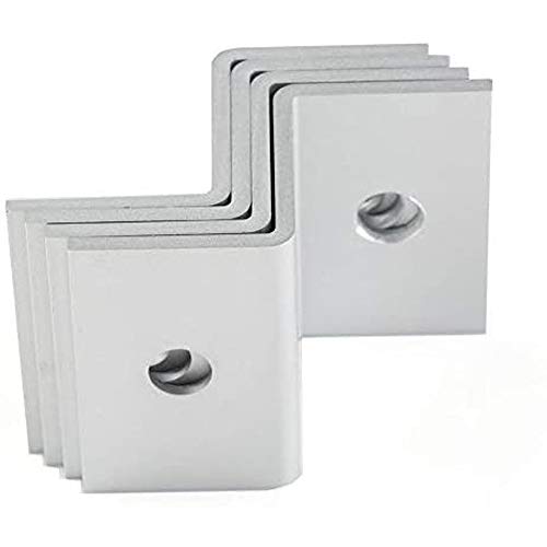 F-ber 1 Set (4pcs) Solar Panel Mounting Hardware Z Type Bracket Aluminum W/Stainless Bolt for RV Boat Off Grid 38mm Width Solar Panels (38 * 25 * 27mm/1.49"*0.98"*1.06")