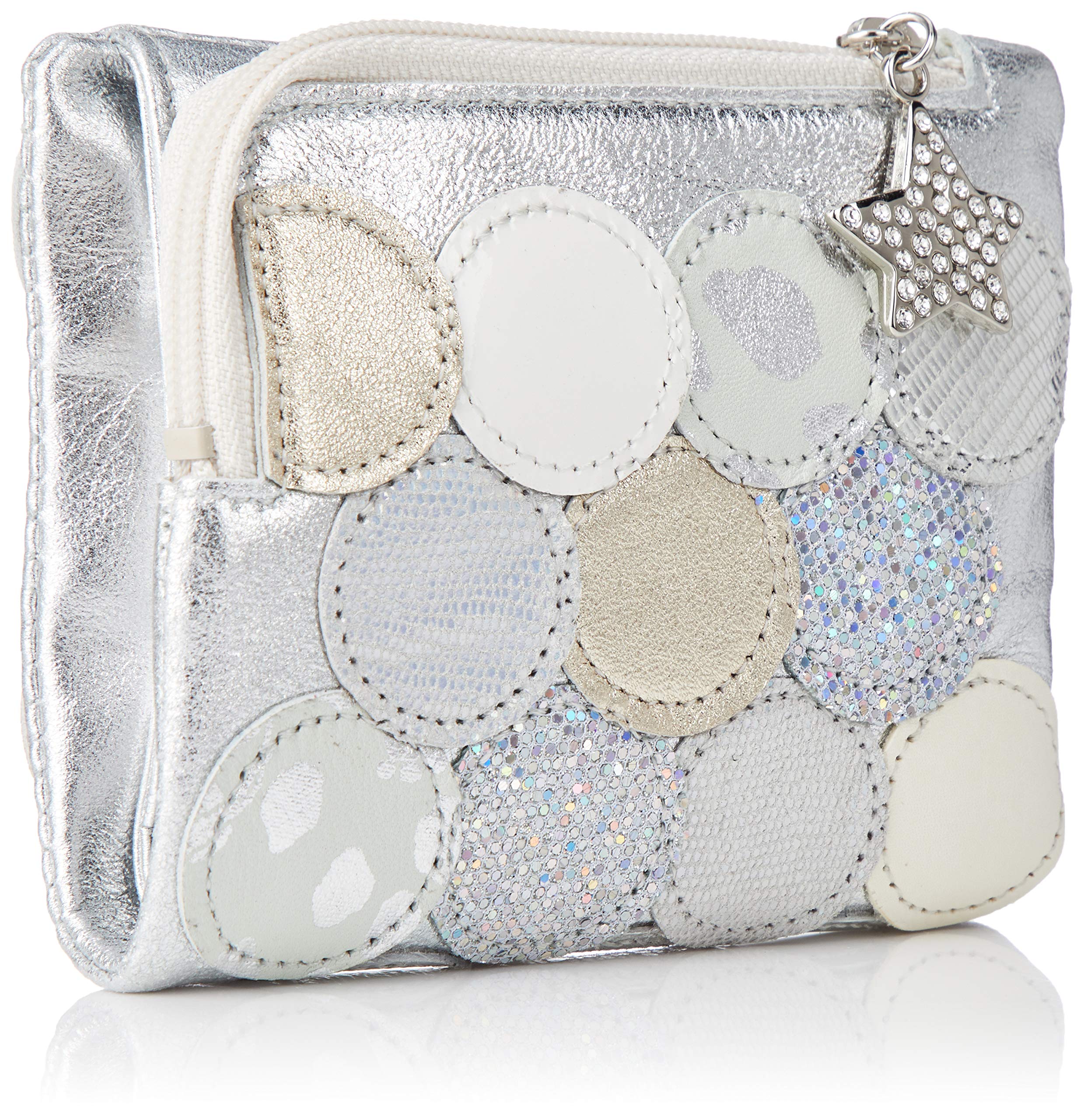 Tsumorichisato Folding Wallet, Mini Wallet, New Multi-Dots, Silver