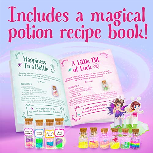 Creative Kids Make & Share Magic Potions | Make Your Own 10 Fairy Potions | Fairy Potions Craft Kit | Magic Toys Kids Potion Making Kit | Gift for 6 7 8 9 Year Old Girl