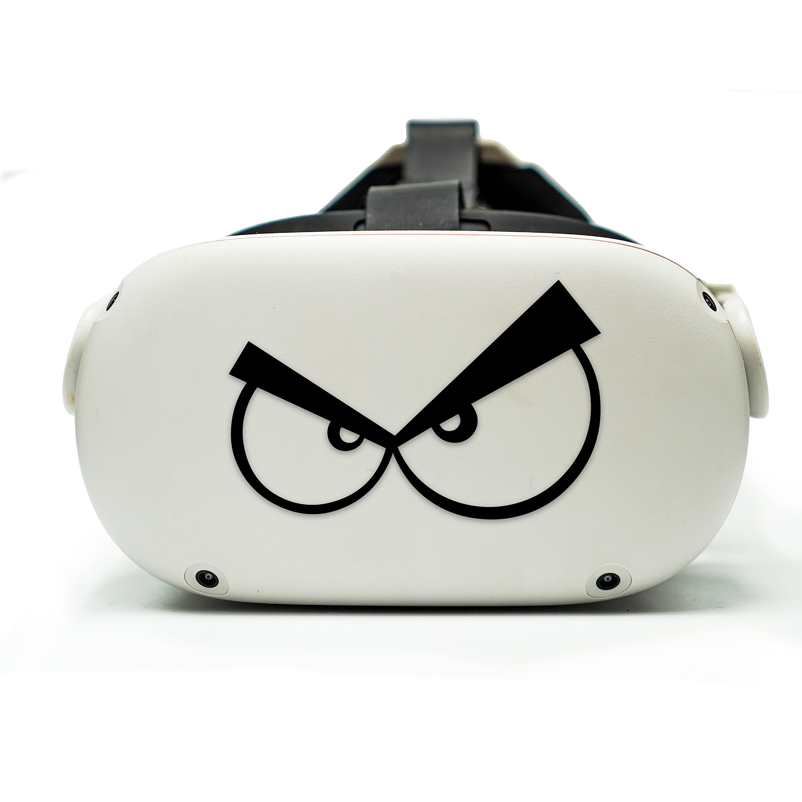 CloudCave Anime Stickers - Vinyl Transfer Anime Eye Decals for Oculus Quest 2 Headset, Playstation VR 2, or Other VR Headsets w/White Background - Removable Decal for Laptop, Car, Wall & more