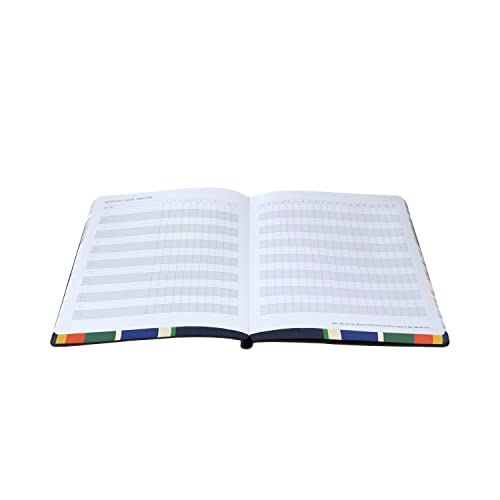 Collins Edge Mira 2024 A5 Diary - Week to View Planner - Colourful Lifestyle Planner and Organiser for Office, Work, Personal and Home - Weekly - EDMR153.55-24 (Navy)