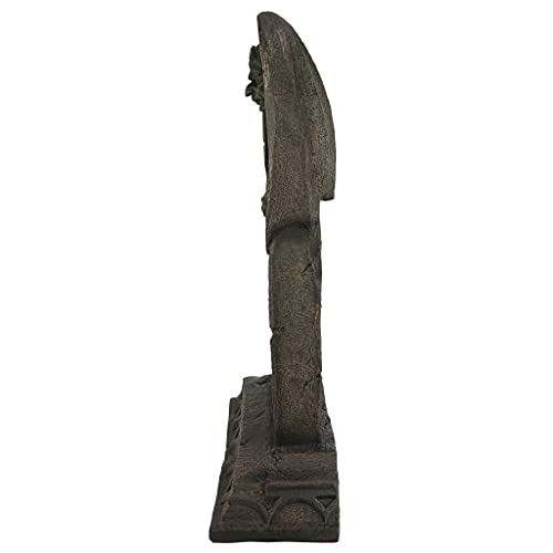 Design Toscano DB160282 The Vampire Demon Halloween Tombstone Gothic Decor Garden Graveyard Statue, 22 Inch, Greystone