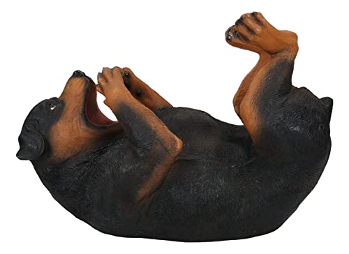 Ebros Lifelike Purebreed Pedigree Canine Adorable Rottweiler Butcher's Dog Wine Bottle Holder Figurine Statue As Kitchen Wine Cellar Centerpiece Decor Storage Organizer (Rottweiler)