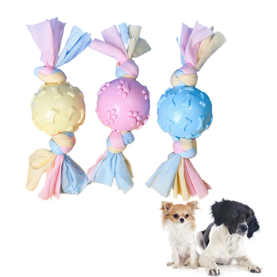 Kapmore Tough Lightweight Dental Dog Chew Toy: Small Medium Large Rubber Dog Tug Toy for Nonslip Biting Training Cleaning