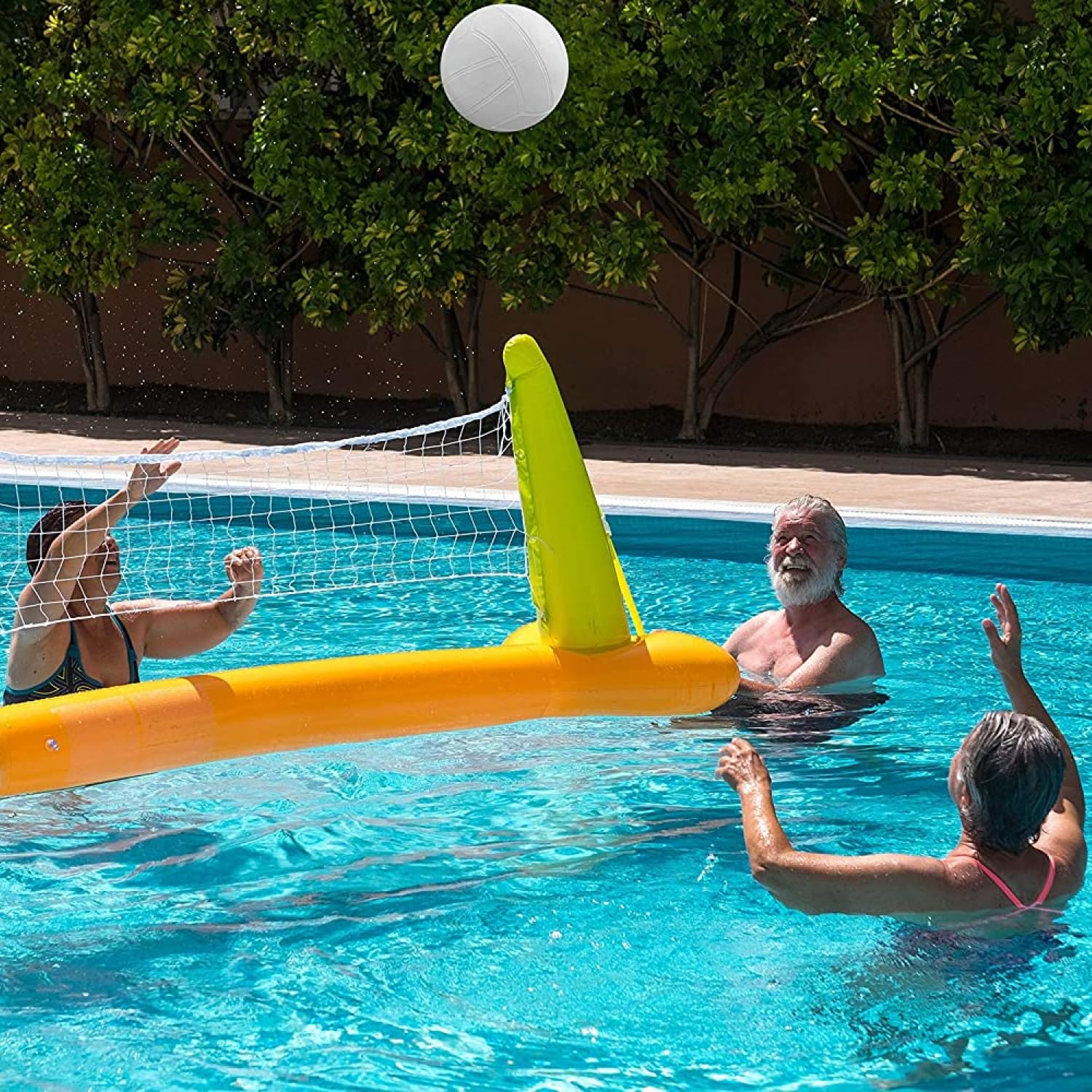 Botabee Water Volleyball - Standard Size Pool Ball for Dunnrite, Intex, Swimways Sets (White, 7.87 inch, 10 Ounces)
