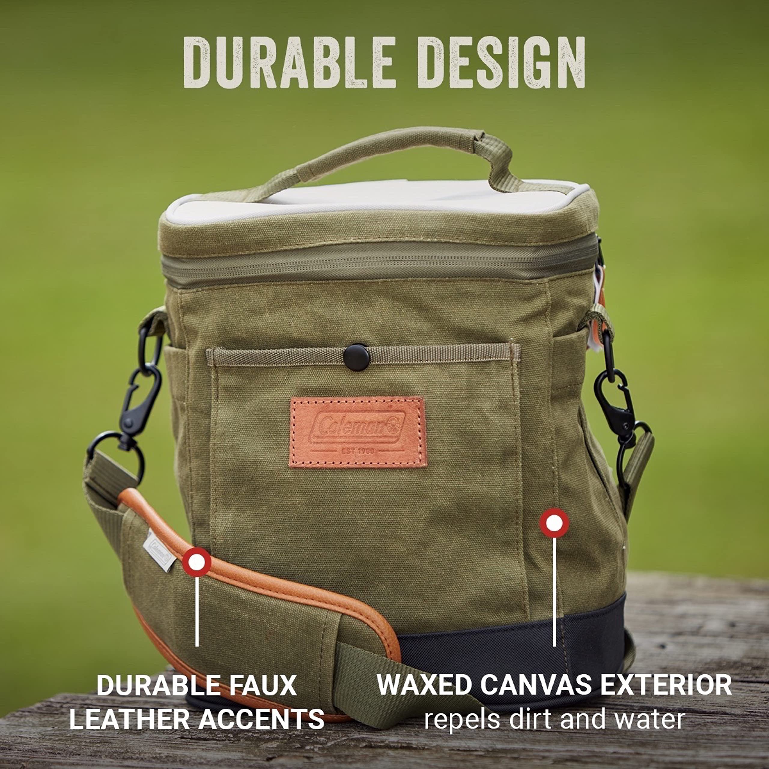 Coleman Banyan Series Portable Soft Cooler, Leak-Proof Tote Bag Lunch Cooler, 12/24/30 Can Capacity with Ice Retention, Great for Camping, Tailgating, Beach, Picnic, Lunch, Groceries, & More