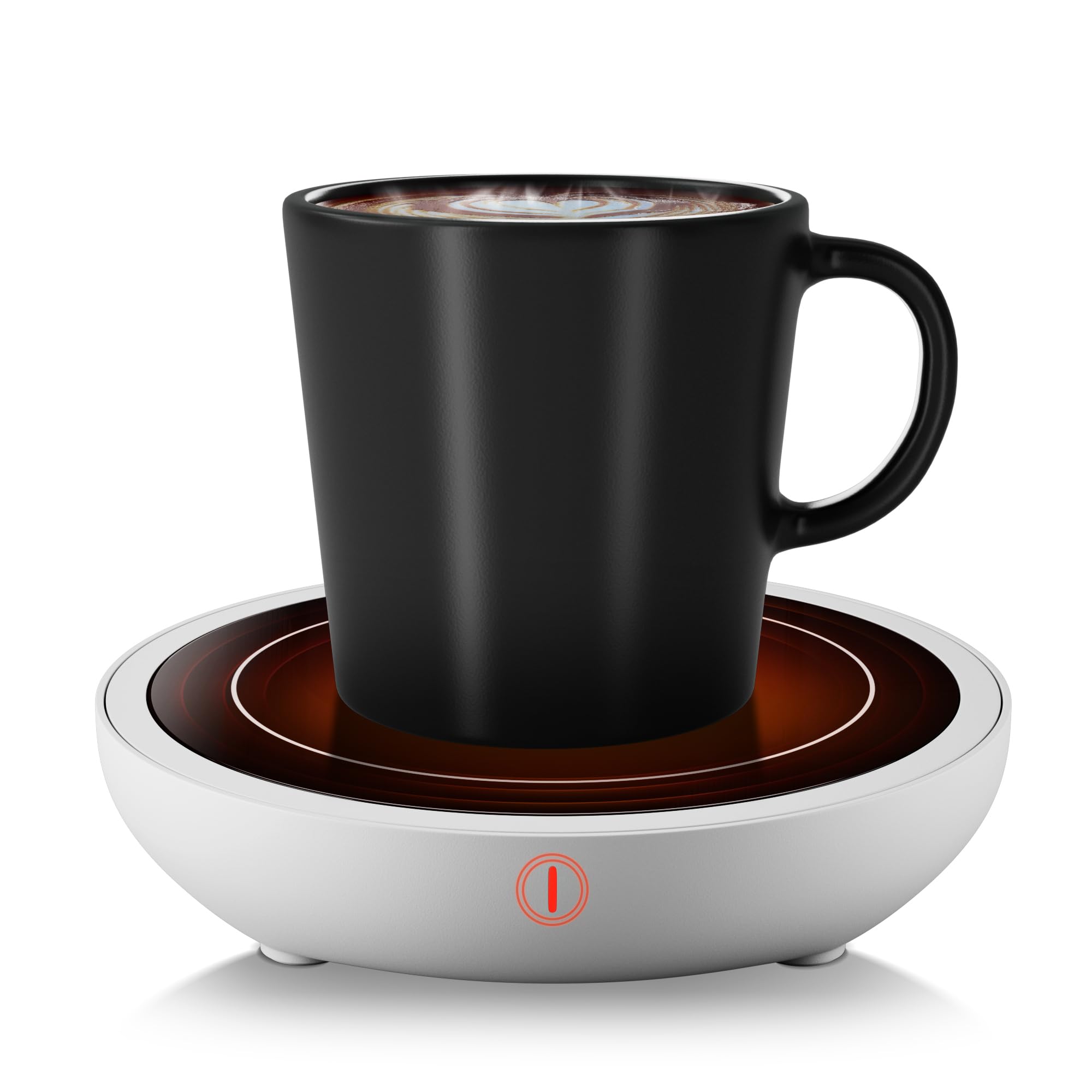 Electric Coffee Cup Warmer for Desk, Smart Coffee Mug Heater Warmer for Home Office, Warming Plate for Tea, Milk & Candle (No Cup, White) ā ENIGMA