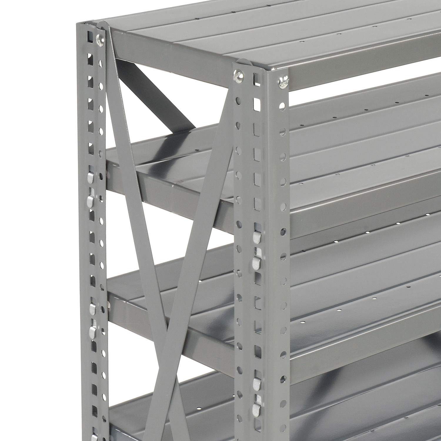 Global Industrial 7 Shelf Steel Shelving with (36) 4" H Plastic Shelf Bins, Blue, 36x12x39