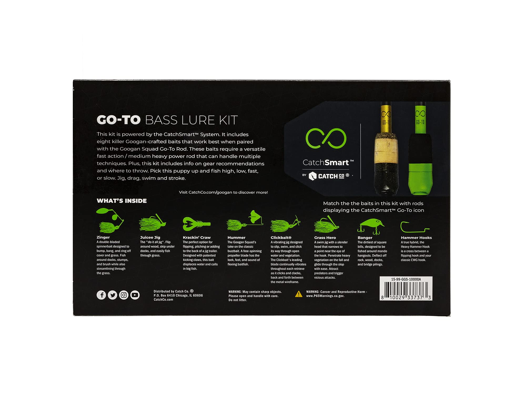 Catch Co Googan Squad Go-to Bass Fishing Kit