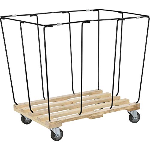 Global Industrial 16 Bushel, Canvas Basket Bulk Truck, Unassembled, 40" D x 28" W x 35" H