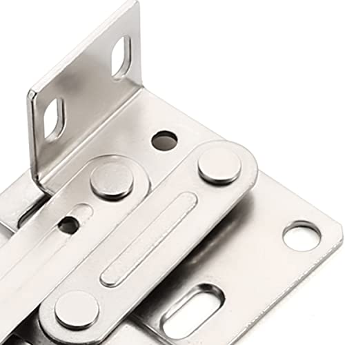 Chibery 2 Pack Tip Out Tray Hinges, Scissor Hinges for Kitchen Sink or Bathroom Cabinet Organizer, Sink Front Drawer, Compatible Both Face Frame & Frameless - Nickel Plated Steel