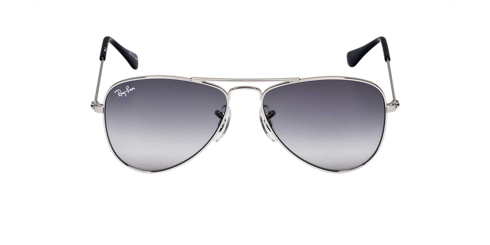 Ray-Ban Jr. Kids Aviator Kids Sunglasses (RJ9506) Silver Shiny/Grey Mirror - Non-Polarized - 50mm