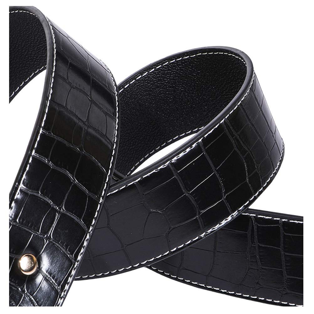 Umily Women Crocodile Cross-Body Strap Replacement Rivet Wide 4.5cm Purse Strap Handbags Shoulder Bags Strap 100cm