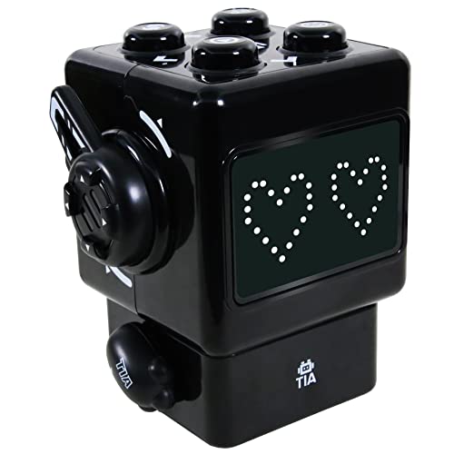Meryi Kids Robot Toys, Smart Programmable Robot, Voice Control Rechargeable Robots, Dancing, Singing and Interactive Robot with Coding Apps for Kid 3-8 Year Birthday Gift Present, Black