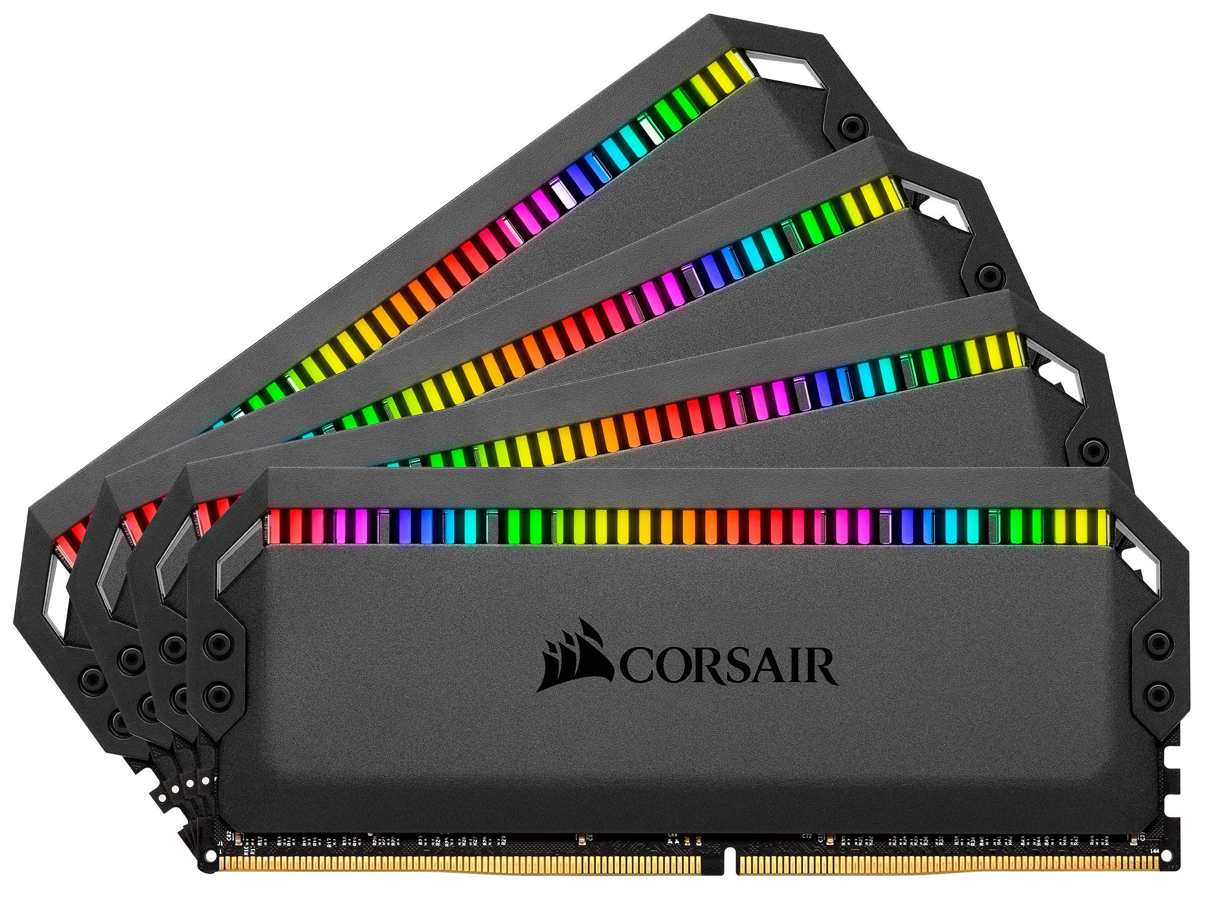 Corsair Dominator Platinum RGB 64GB (4x16GB) DDR4 3466 (PC4-27700) C16 1.35V Desktop Memory - Black