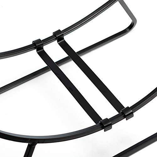DOEWORKS 23 Inches Solid Steel Log Hoop Heavy Duty Firewood Racks