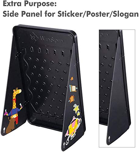 ZeHuoGe 30" Prize Drop Boards Disk Game Foldable Stand Customizable 6 Slots with 10 Pucks for Carnival Tradeshow Party