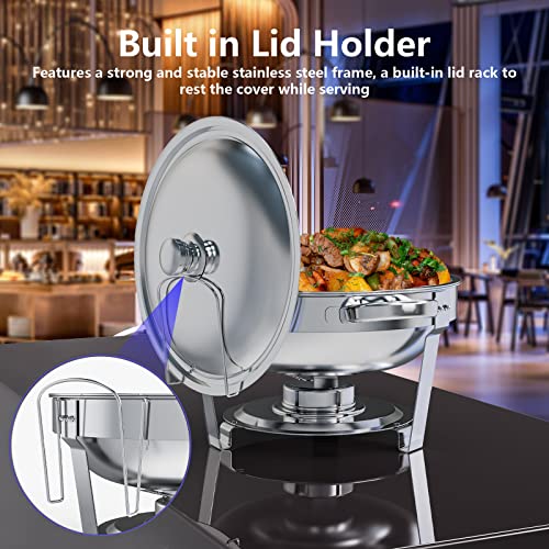 NPOUE Chafing Dish Buffet Set 5 QT Stainless Steel Buffet Servers And Warmers, Chaffing Servers With Covers, Catering, Chafer,Food Warmer For Partiesā¦