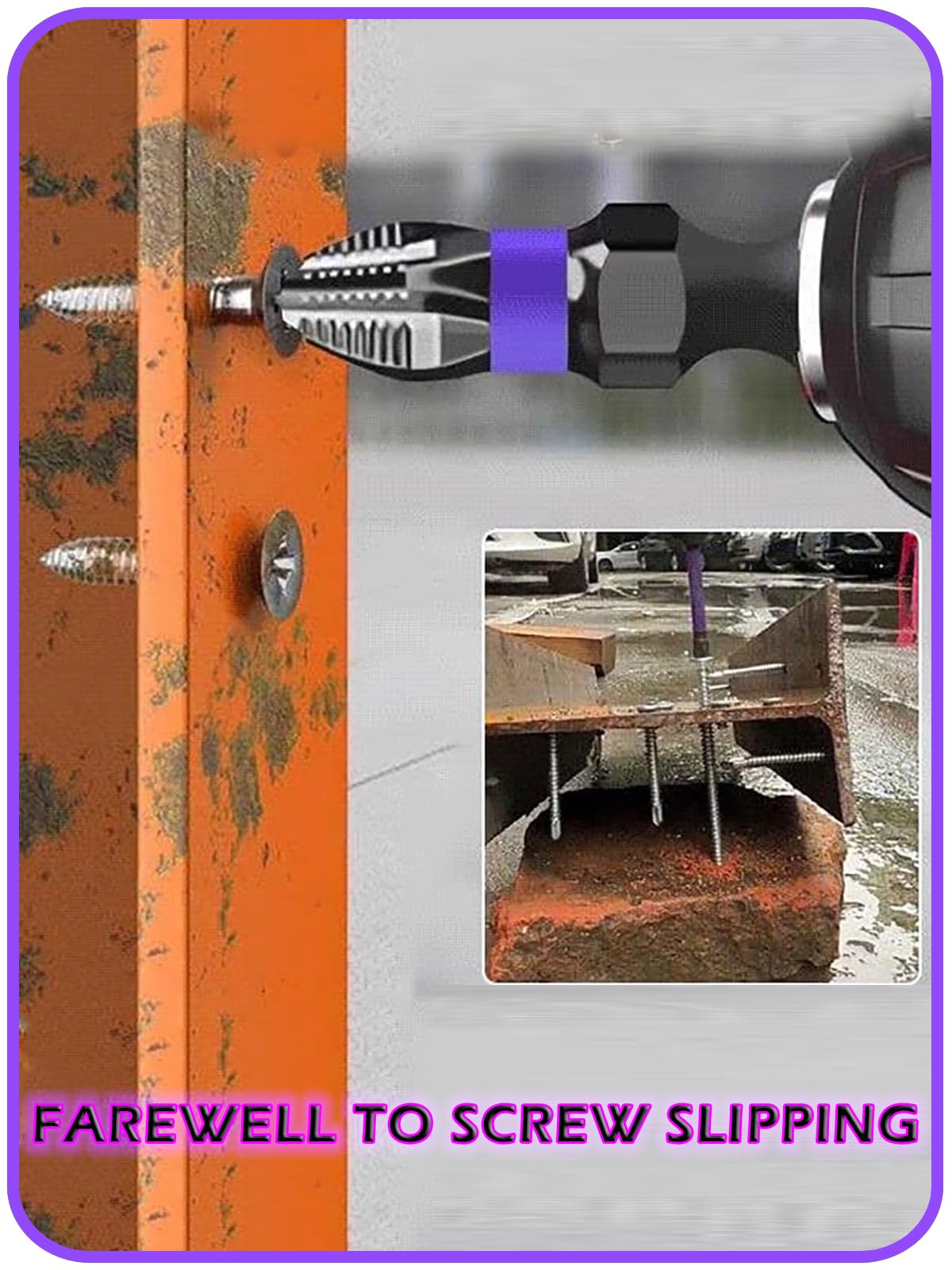 Magnetic Screwdriver Bits - D1 Anti-Slip And Shock-Proof Bits With Phillips Screwdriver Bits - Long Phillips Head Drill Bit - Upgraded High Hardness and Strong Magnetic Bit