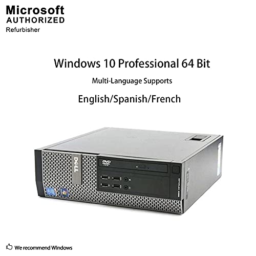 Dell Optiplex 9020 SFF Computer Desktop PC, Intel Core i5 Processor, 16 GB Ram, 2 TB Hard Drive, WiFi, Bluetooth 4.0, DVD-RW 1 inch LCD Monitor, Windows 10 Pro (Renewed)