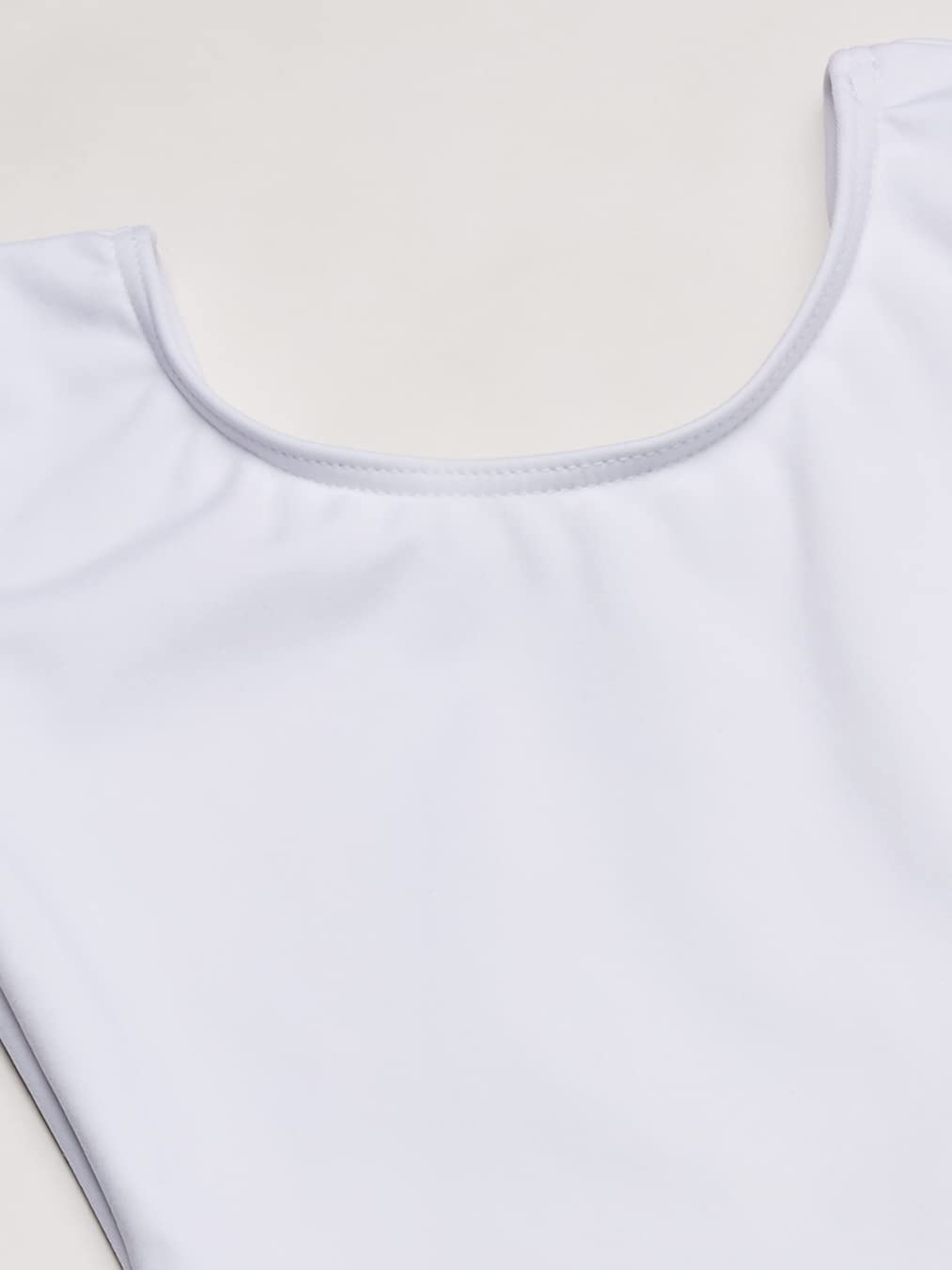 Capezio Child Economy Short Sleeve Leotard,TB132CWHTM,White,Medium