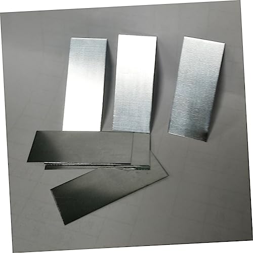 ERINGOGO 2 Pcs Electrode Plate Zinc Electrodes Plate Material Battery Material Scientific Zinc Electrode Fruit Zinc Plate Zinc Strip Material Electrode Strip Battery Tester Silver