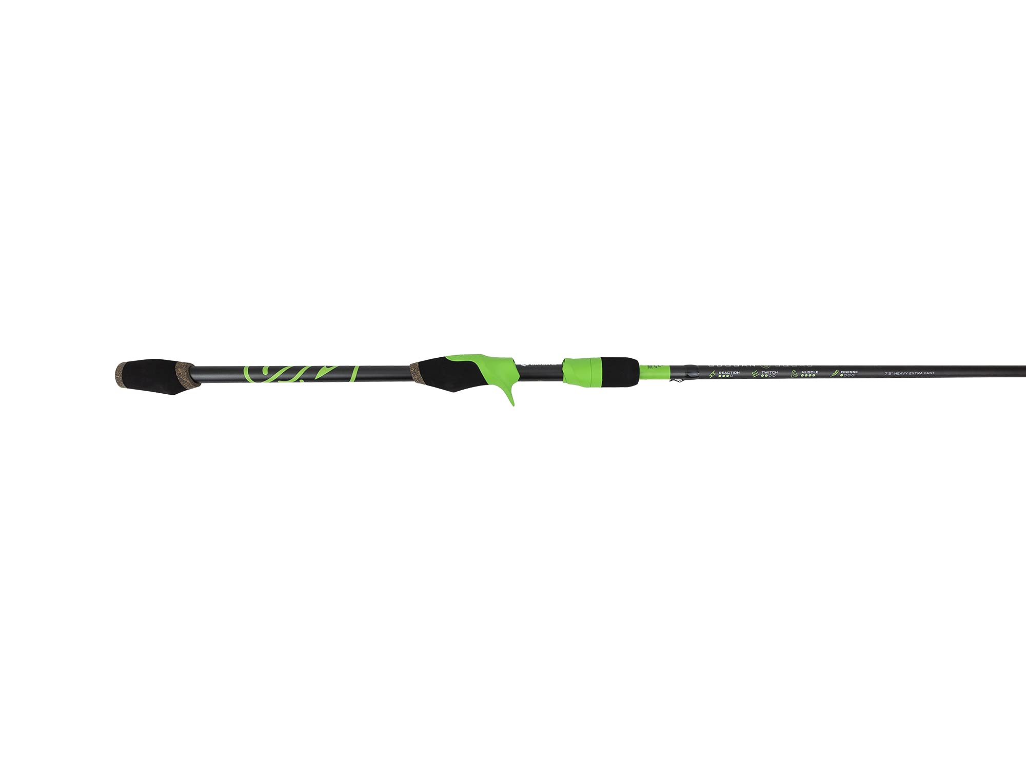 Catch Co Googan Squad Green Series Muscle Casting Rod | 7' 5" | Heavy Power | Extra Fast Action | Baitcasting Fishing Rod | 1 Piece