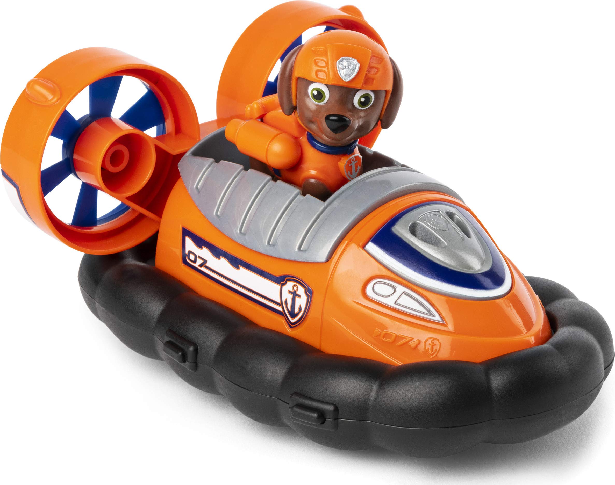 Paw Patrol, Zuma’s Hovercraft Vehicle with Collectible Figure, for Kids Aged 3 and Up