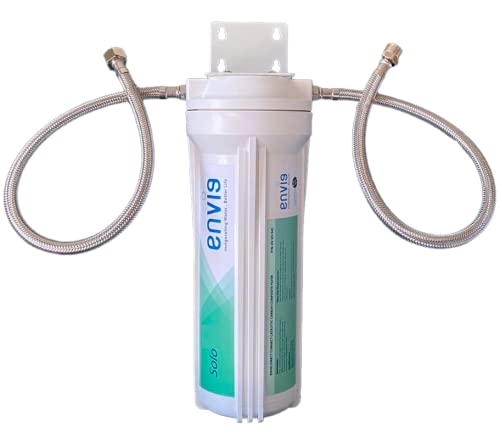 Envig Solo 4C Under Sink Water Filter, Direct Connect, Premium Catalytic Carbon for Chloramine & Hydrogen Sulfide Reduction, Standard Filter Housing