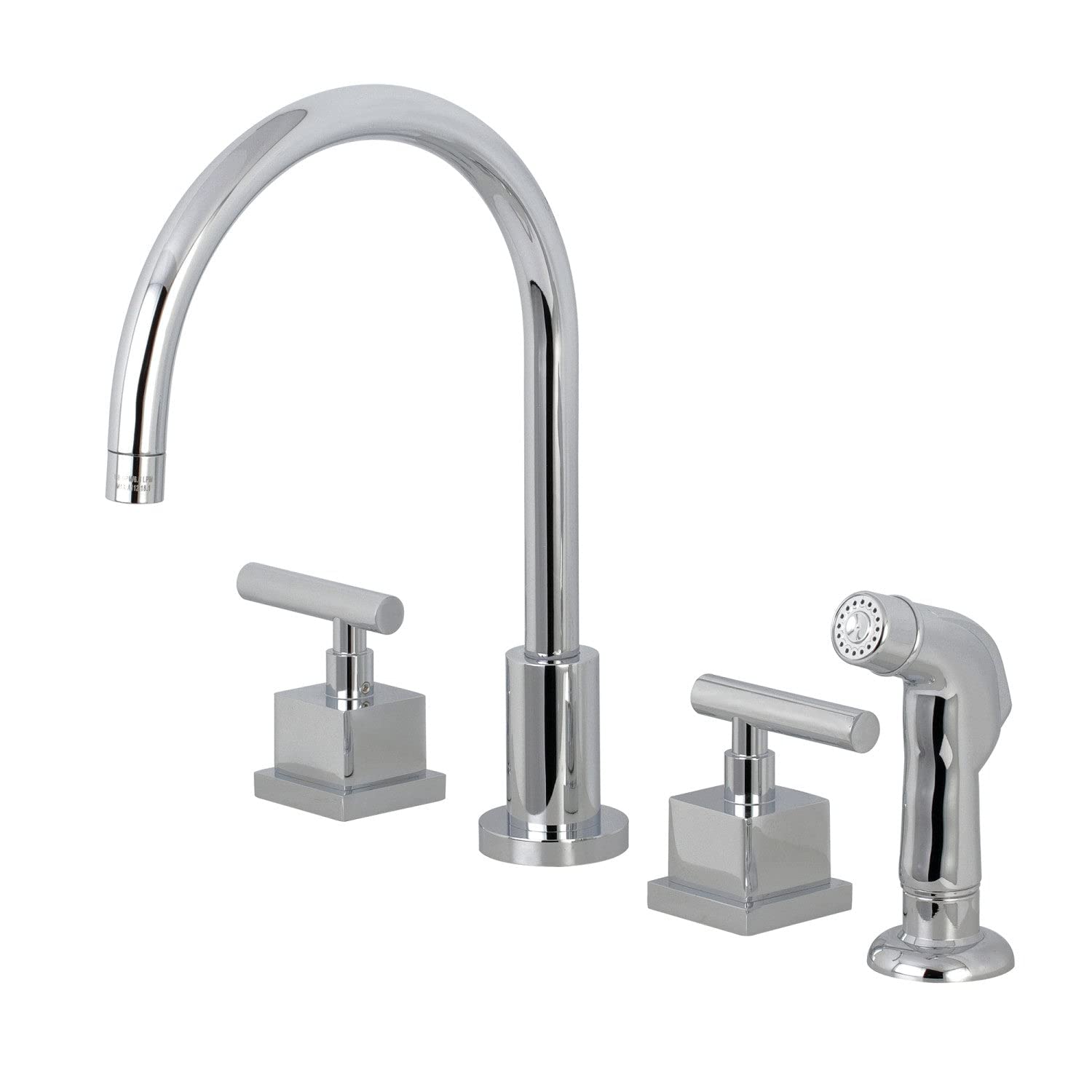 Kingston Brass KS8721CQL Claremont Widespread Kitchen Faucet, Polished Chrome