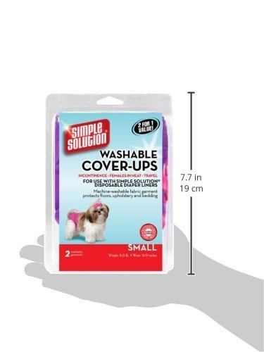 Simple Solution Washable Diaper Cover-Ups, Small, "Colors May Vary", Pink/Purple or Blue/Black, 2 Pack